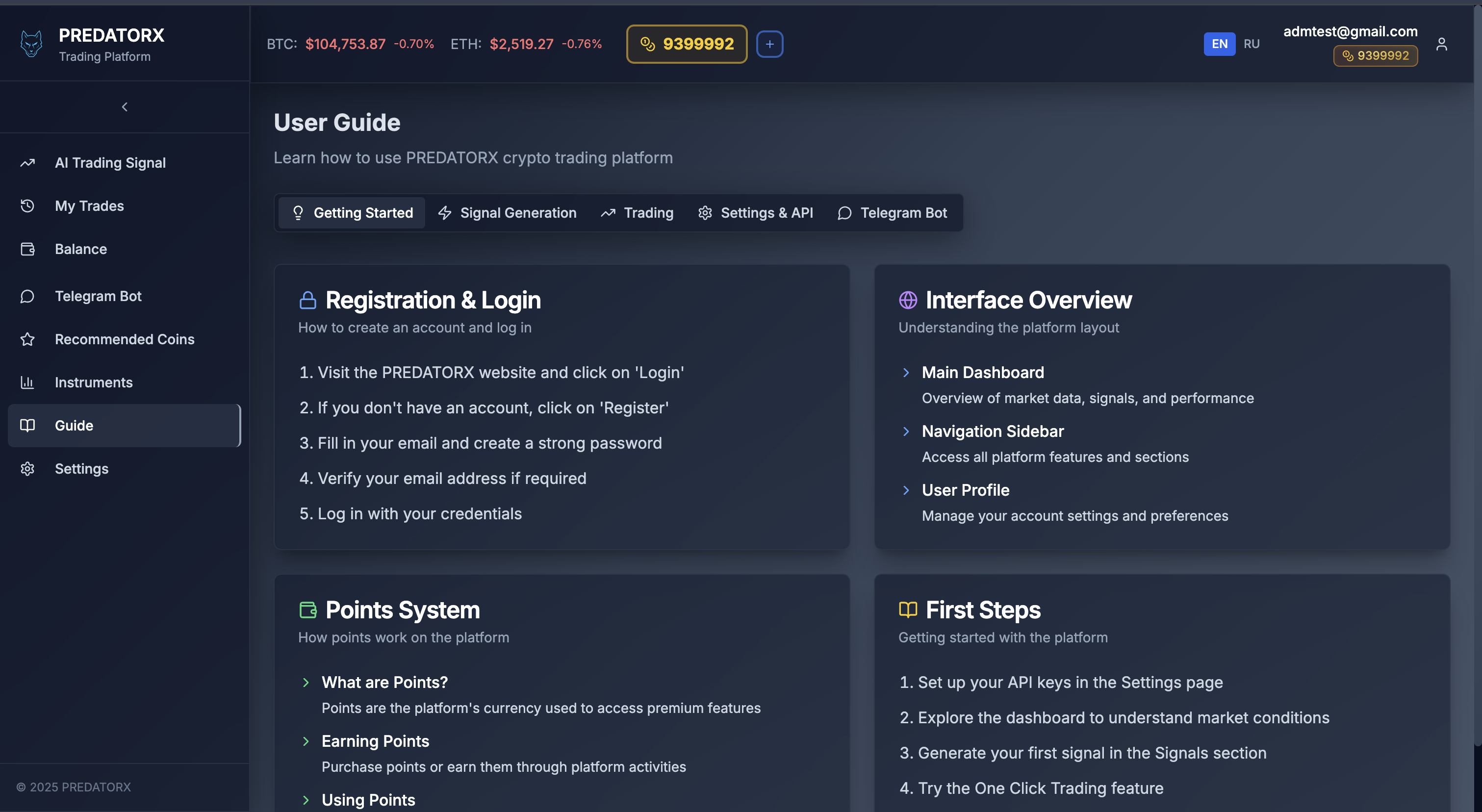 PredatorX - AI-Powered Crypto Trading Signals & Price Predictions | Advanced Trading Bot